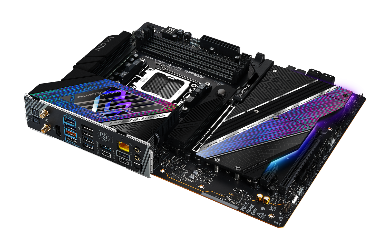 ASRock X870E Nova WiFi Mainboard, Sockel AM5, AMD X870E, ATX, DDR5