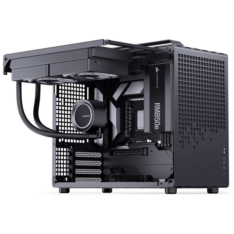 Jonsplus Z20 Micro-ATX case, with carrying handle - black