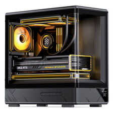 Jonsbo D200 PC Case, Mini Tower, mATX, Tempered Glass - black