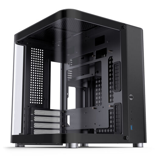 Jonsbo TK-1 2.0 Micro-ATX case, Tempered Glass - black