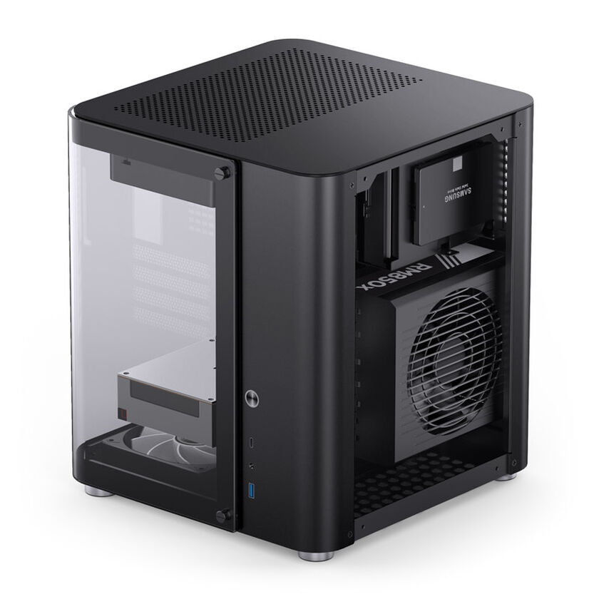 Jonsbo TK-1 2.0 Micro-ATX case, Tempered Glass - black