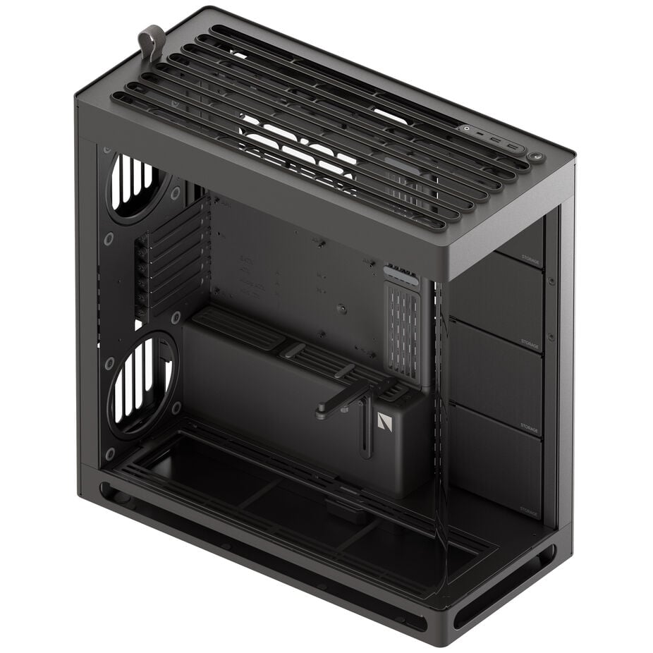 HAVN HS 420 PC Case, Mid Tower, E-ATX, Tempered Glass - Black