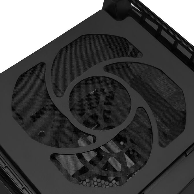 SilverStone SST-LD03B-AF Lucid Mini-ITX Gehäuse, Tempered Glass - schwarz