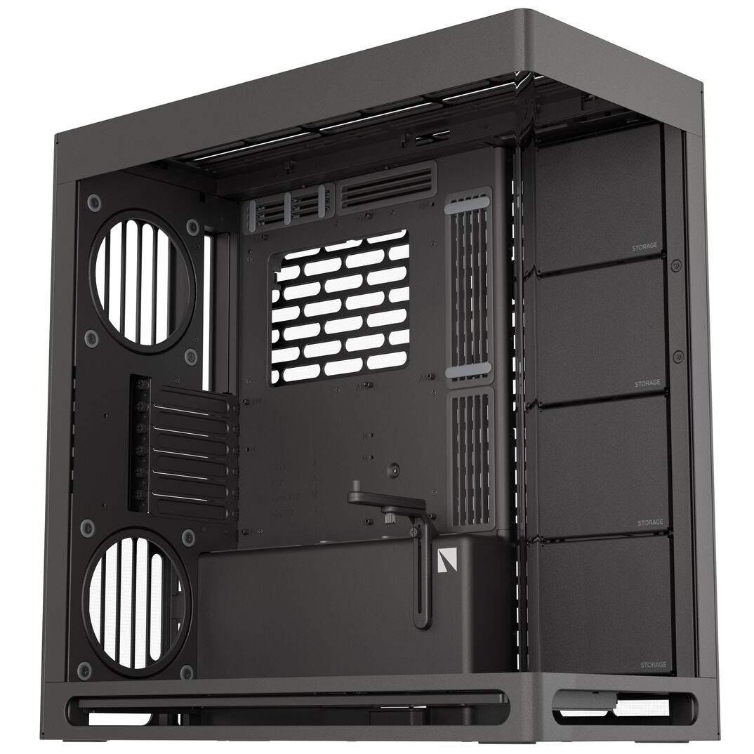 HAVN HS 420 PC Case, Mid Tower, E-ATX, Tempered Glass - Black