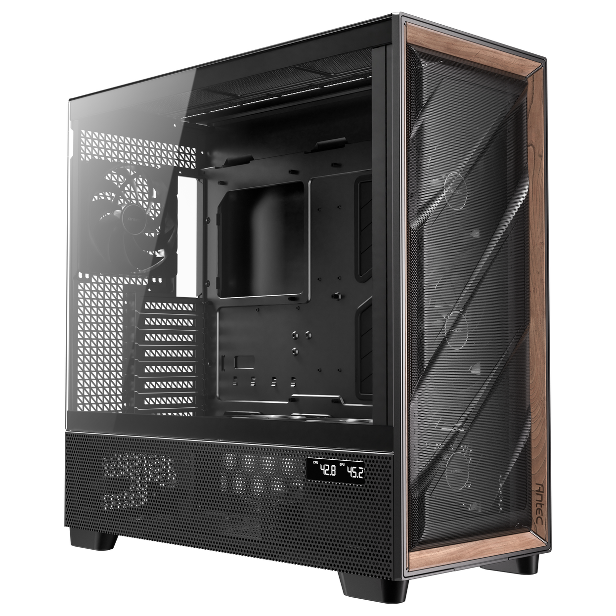 Antec Flux Pro PC case, full tower, E-ATX, tempered glass – black
