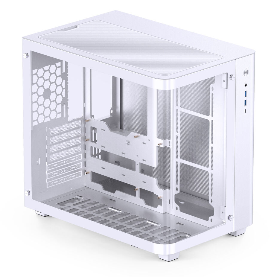 Jonsbo TK-3 PC Case, Mid Tower, ATX, Tempered Glass - White