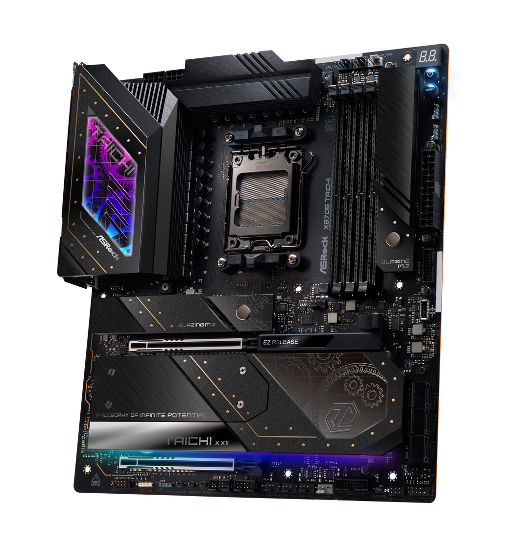 ASRock X870E Taichi motherboard, Socket AM5, AMD X870E, EATX, DDR5
