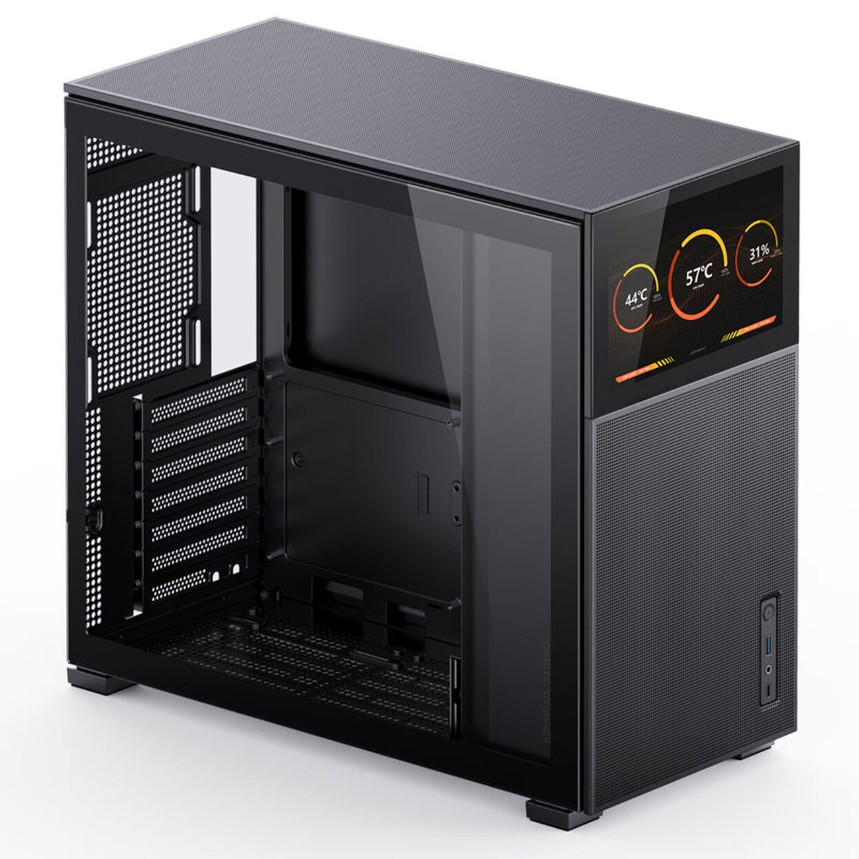 Jonsbo D41 MESH Screen ATX Case, Tempered Glass - black