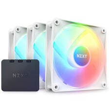 NZXT F120 RGB Core PWM Fan - 3-Pack, 120mm, White