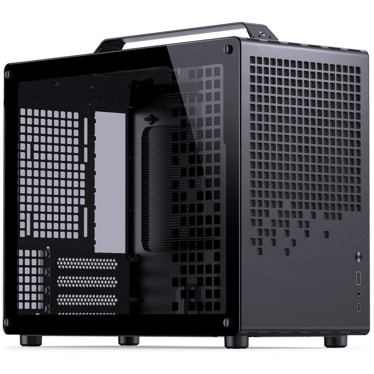 Jonsplus Z20 Micro-ATX case, with carrying handle - black