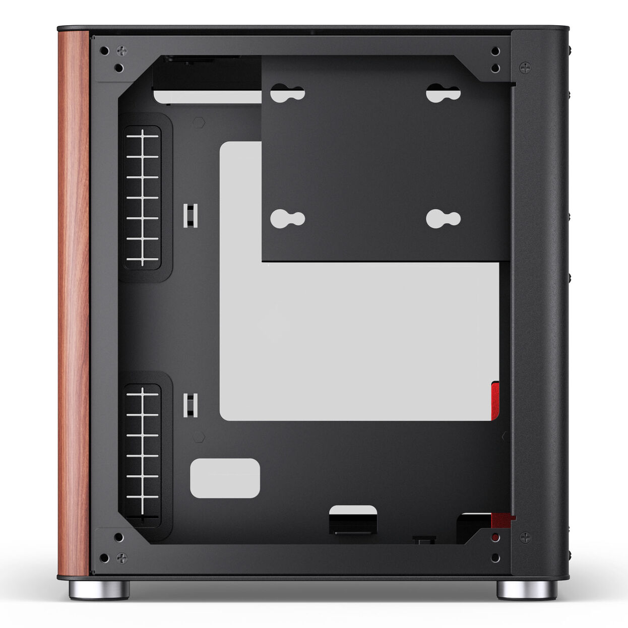 Jonsbo TK-0 PC Gehäuse, Mini-Tower, Mini-ITX, Tempered Glass, Holz ...