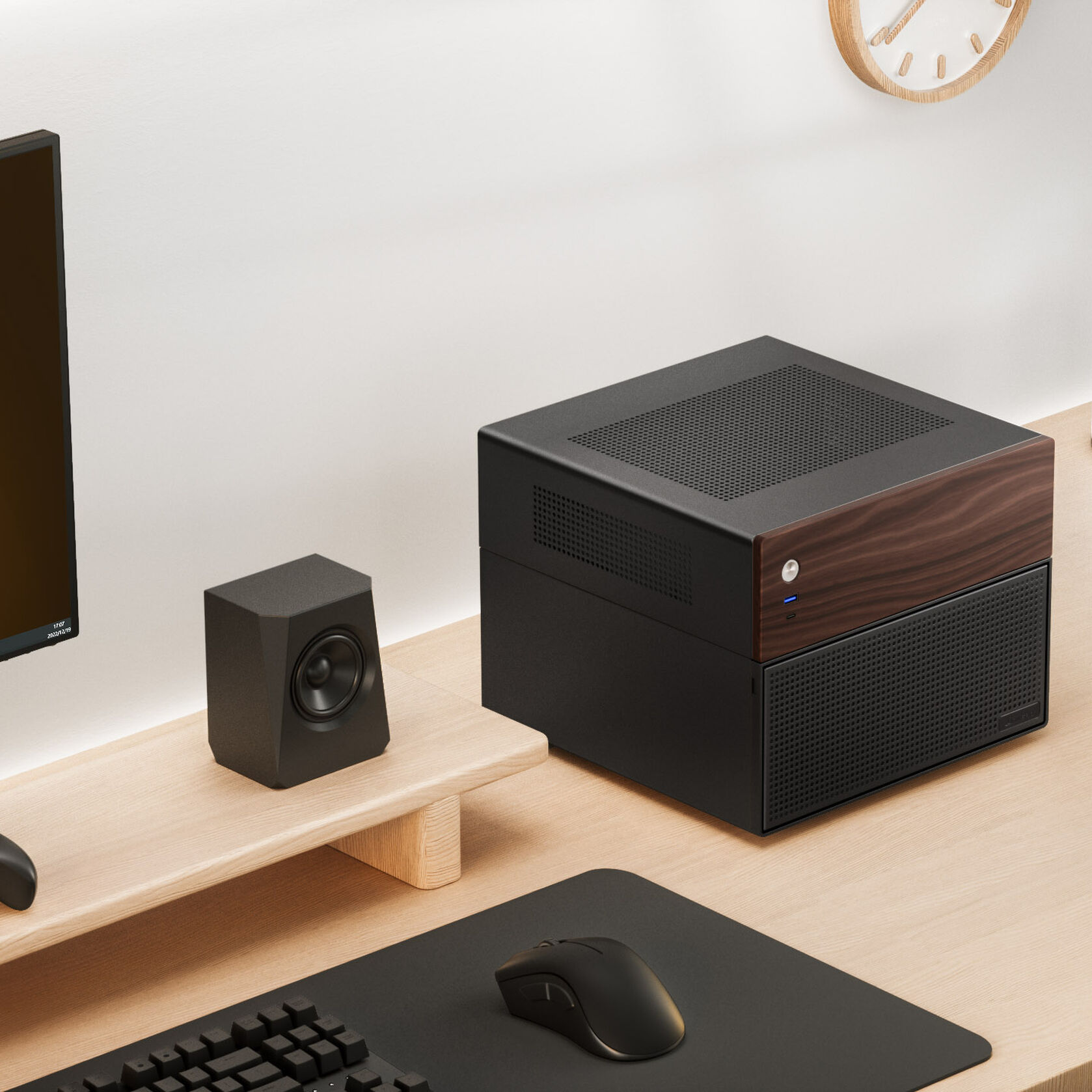 Jonsbo N4 NAS Case, Micro-ATX - Black