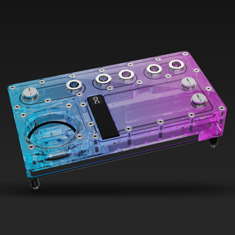Alphacool Core Distro Plate 240 mm Left VPP/D5, ARGB - Acrylic