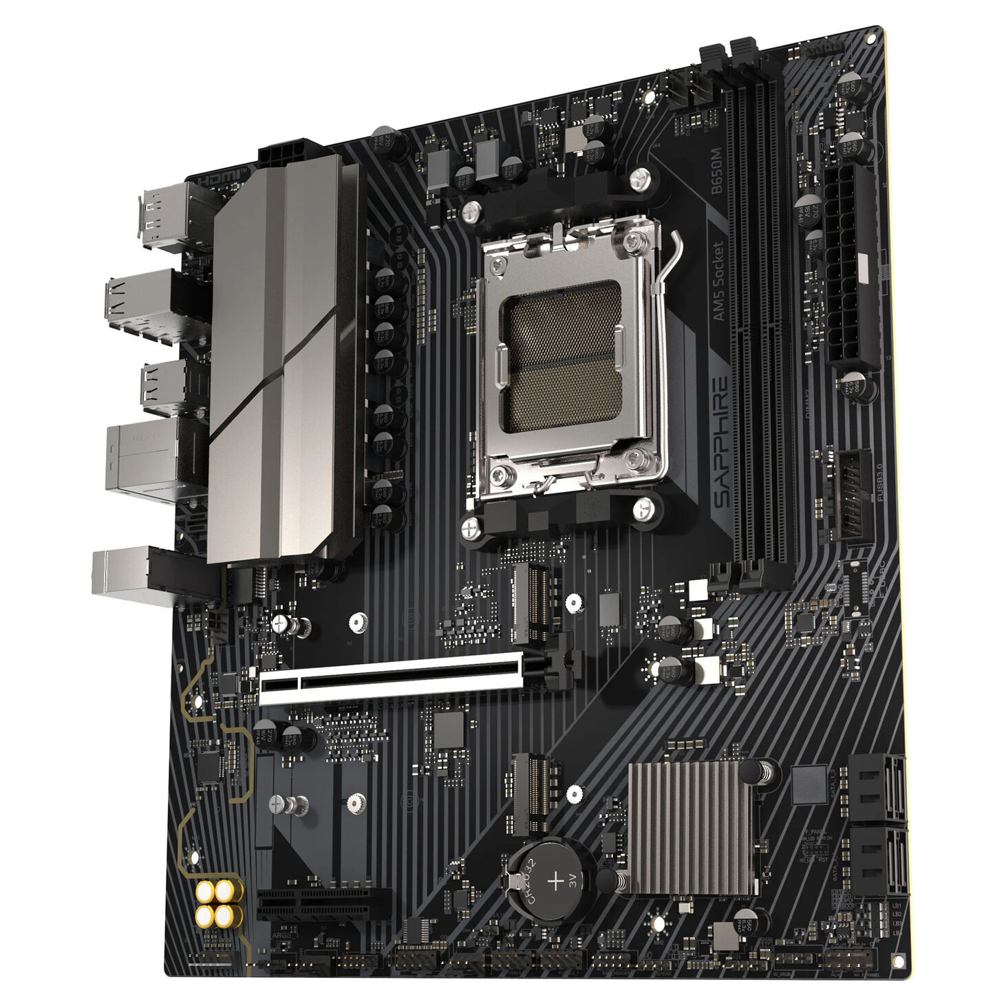Sapphire B650M-E Motherboard, Socket AM5, AMD B650, mATX, DDR5