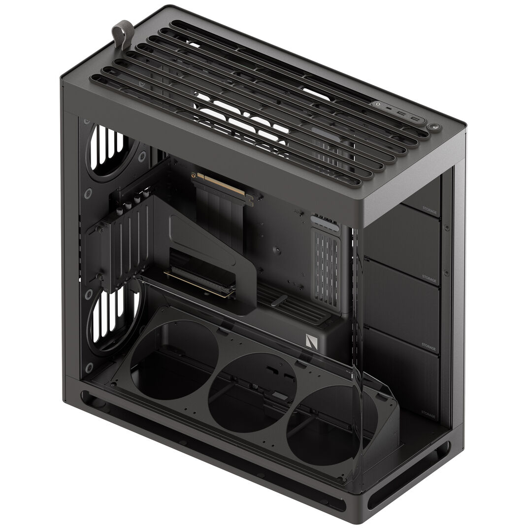 HAVN HS 420 VGPU PC Case, Mid Tower, E-ATX, Tempered Glass, PCIe 5.0 ...