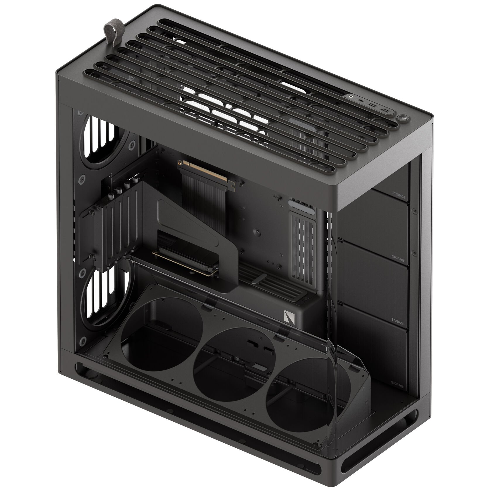 HAVN HS 420 VGPU PC Case, Mid Tower, E-ATX, Tempered Glass, PCIe 5.0 ...