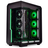 Ssupd Xhuttle PC case, mid tower, ATX, RGB, tempered glass - black