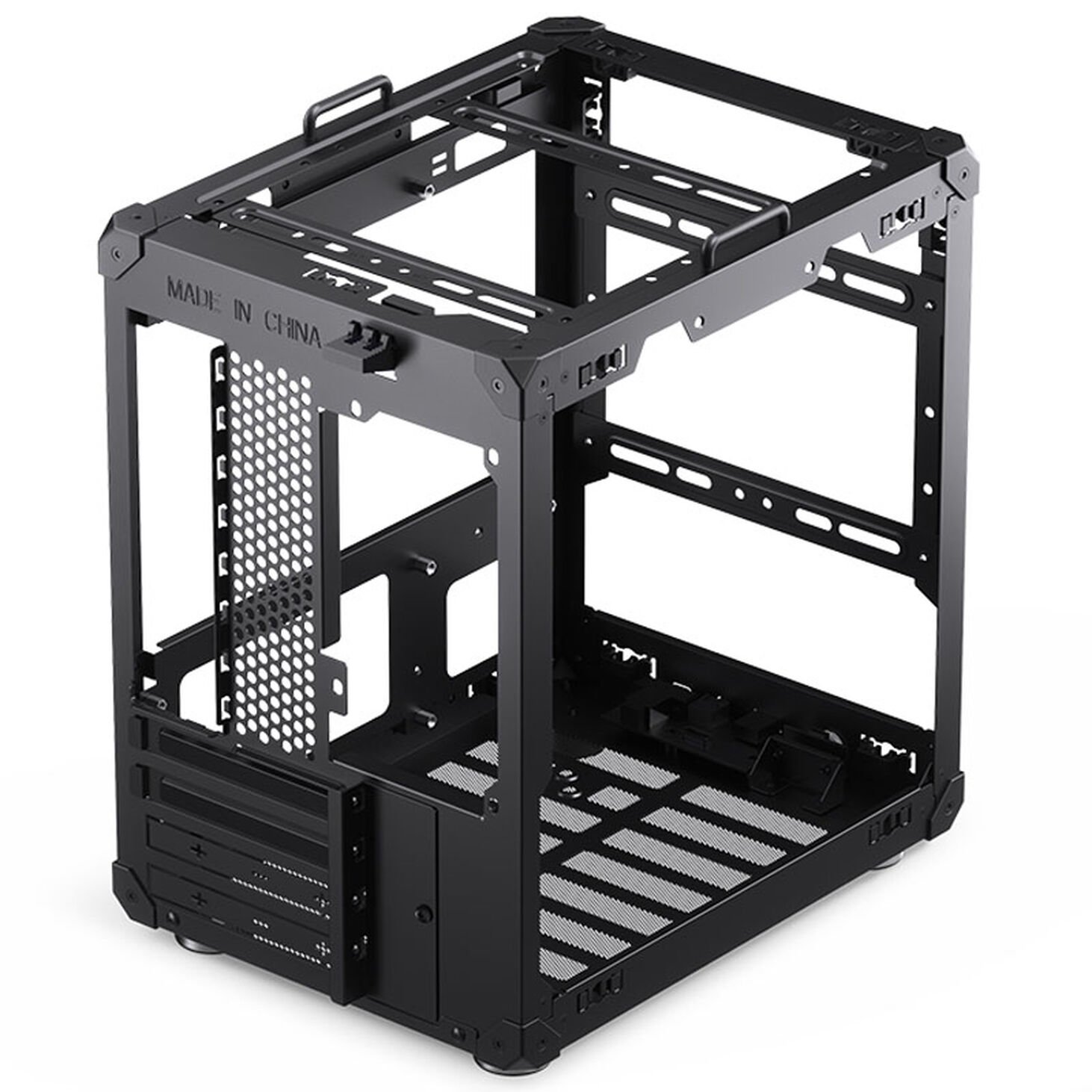 Jonsbo C6 PC Case, Mini Tower, Micro ATX, with carrying handle - black