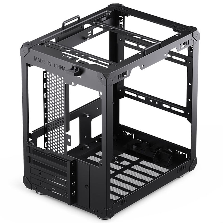 Jonsbo C6 PC Case, Mini Tower, Micro ATX, with carrying handle - black