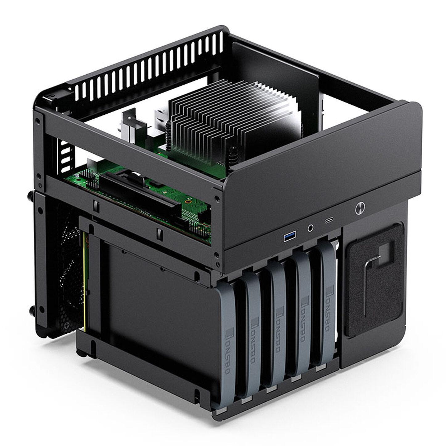 Jonsbo N2 Mini-ITX NAS case - black