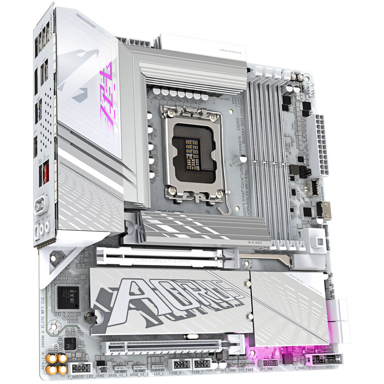GIGABYTE Z890M Aorus Elite WIFI7 ICE motherboard, socket LGA 1851 ...