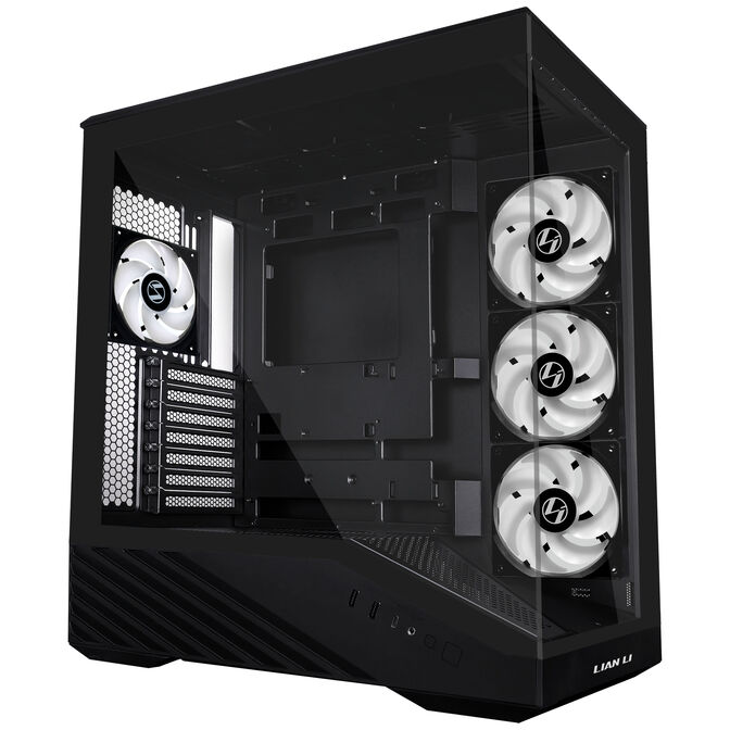 Lian Li Vector V100 PC Case, Midi Tower, ATX, RGB, Tempered Glass - Black