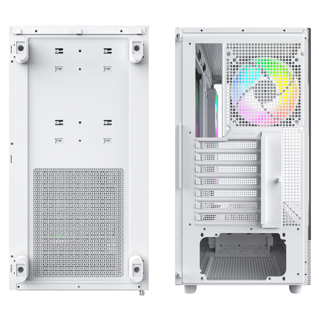 Montech XR Mid Tower, Tempered Glass - White