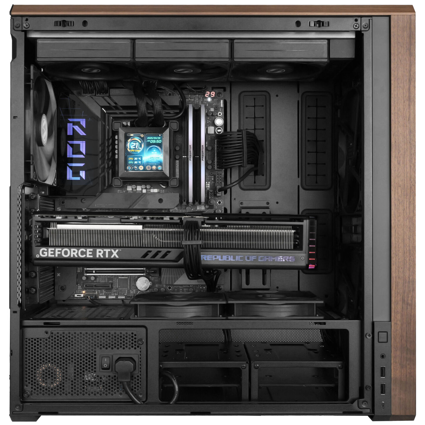 Lian Li Lancool 217 PC Case, Mid Tower, ATX, Tempered Glass - Black
