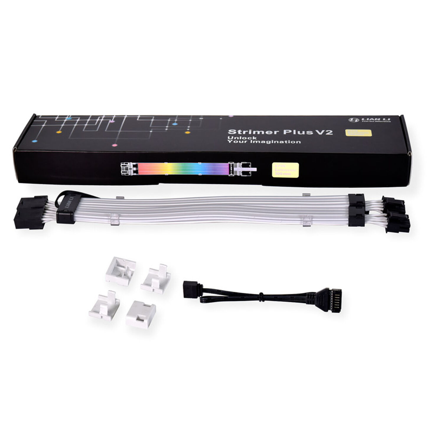 Lian Li Strimer Plus V2 RGB Mainboardkabel + RGB PCIe VGA-Stromkabel V2