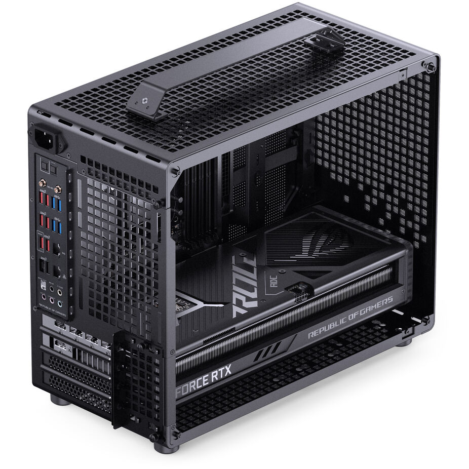 Jonsplus Z20 Micro-ATX case, with carrying handle - black