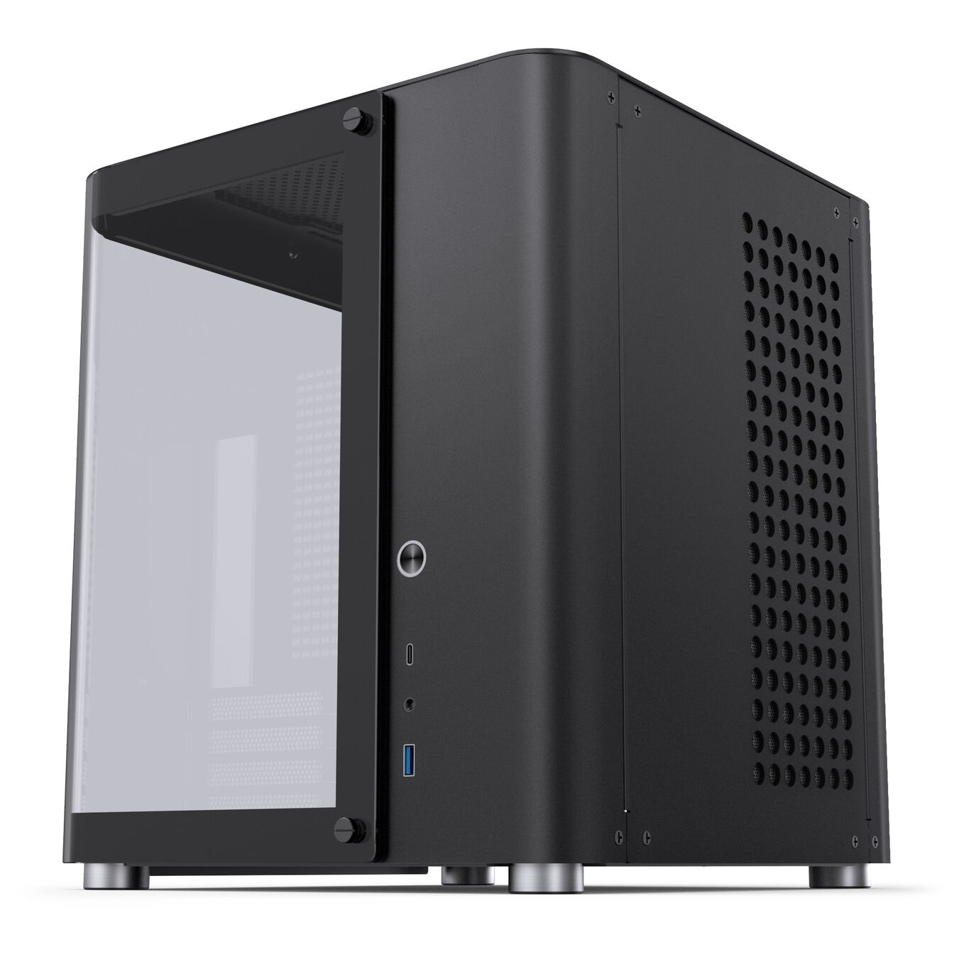 Jonsbo TK-1 2.0 Micro-ATX case, Tempered Glass - black