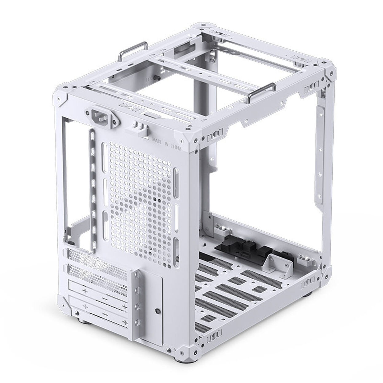 Jonsbo C6-ITX PC Case, Mini Tower, ITX, with Carry Handle - White