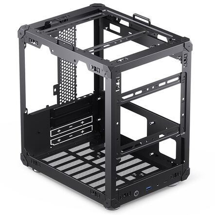 Jonsbo C6 PC Case, Mini Tower, Micro ATX, with carrying handle - black