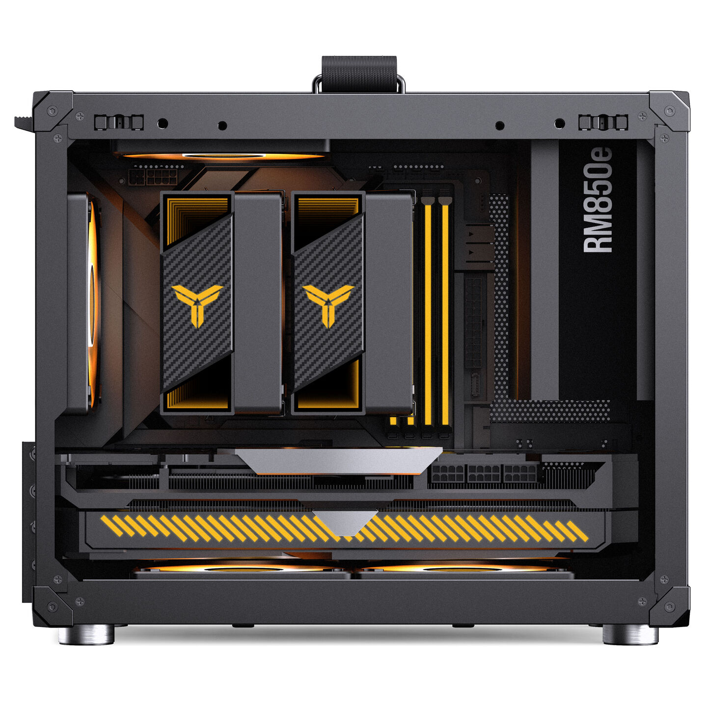 Jonsbo C6 MAX PC case, mini case, Micro-ATX, tempered glass - black