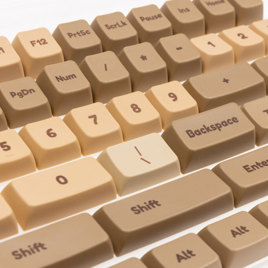 Ducky Boba Pbt Dye Sublimation Set 133 Keycaps Ansi Us Layout Ansi Us Layout