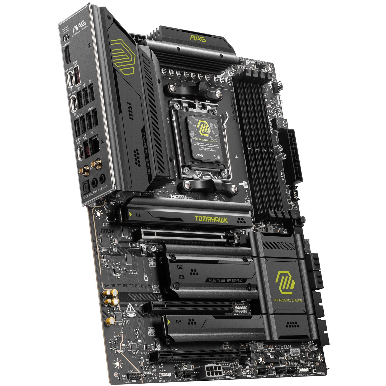 MSI MAG X870E Tomahawk WiFi Mainboard, Sockel AM5, AMD X870E, ATX, DDR5