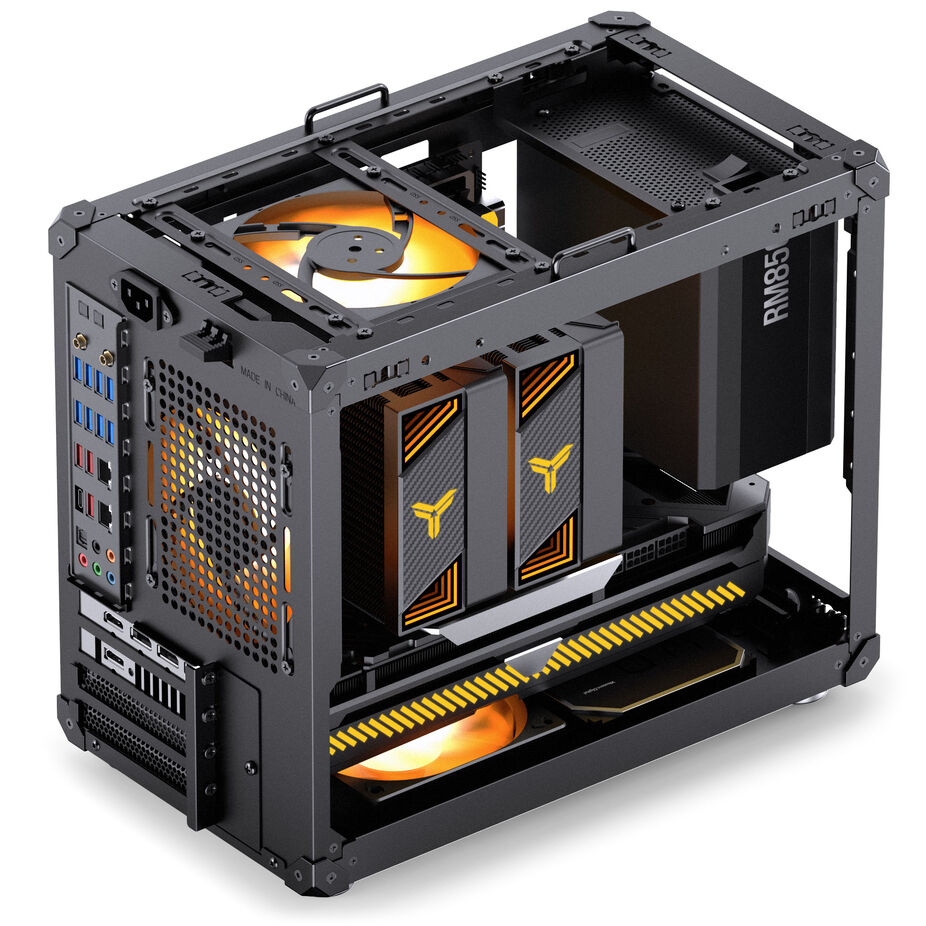 Jonsbo C6 MAX PC case, mini case, Micro-ATX, tempered glass - black