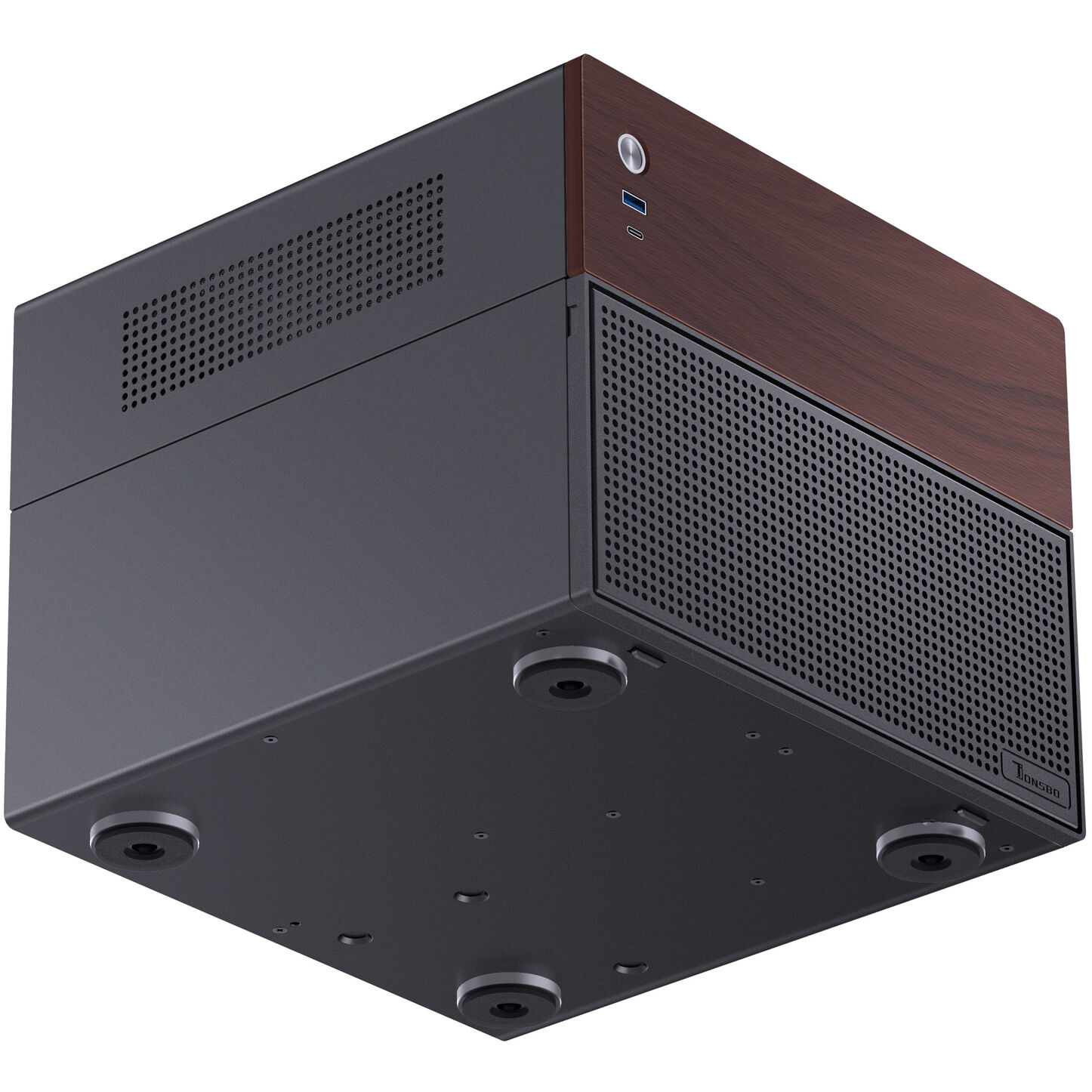 Jonsbo N4 NAS Case, Micro-ATX - Black