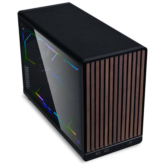 Lian Li DAN Cases A3-mATX Wood Edition PC Case, Tempered Glass, Micro ...