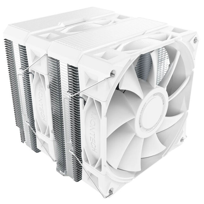 Montech NX600 CPU Cooler, Dual Tower - 2x 120mm, white