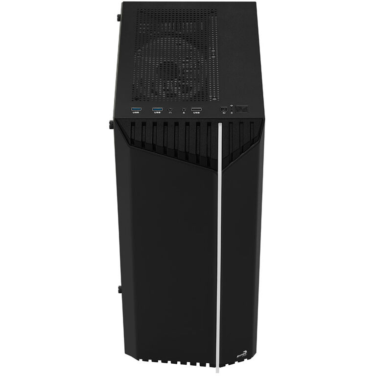 Aerocool Bionic v2 Mid Tower, RGB, Tempered Glass - Black