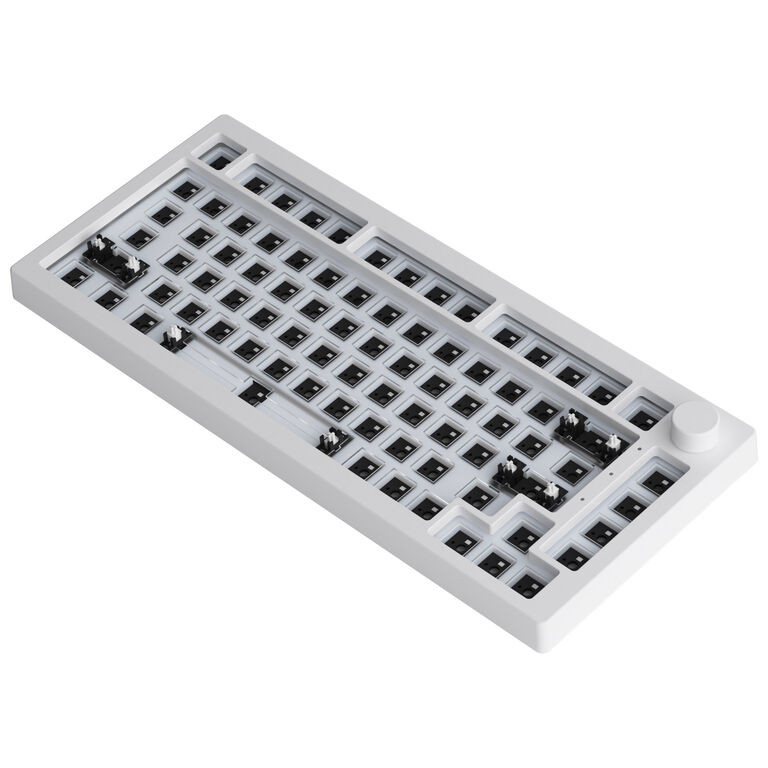 AKKO 5075S RGB QMK Barebone, ISO Layout - moonlight white