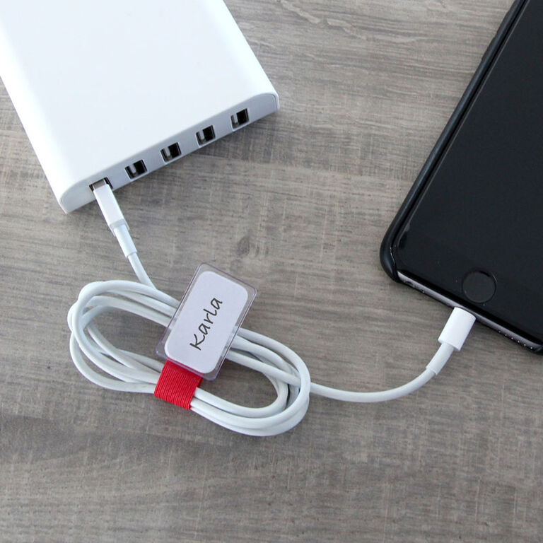 LABEL THE CABLE Mini Velcro Ties 10 Pack - mixed colours