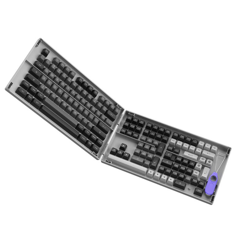 AKKO Black & Silver Keycap Set - ASA keycap profile, US layout