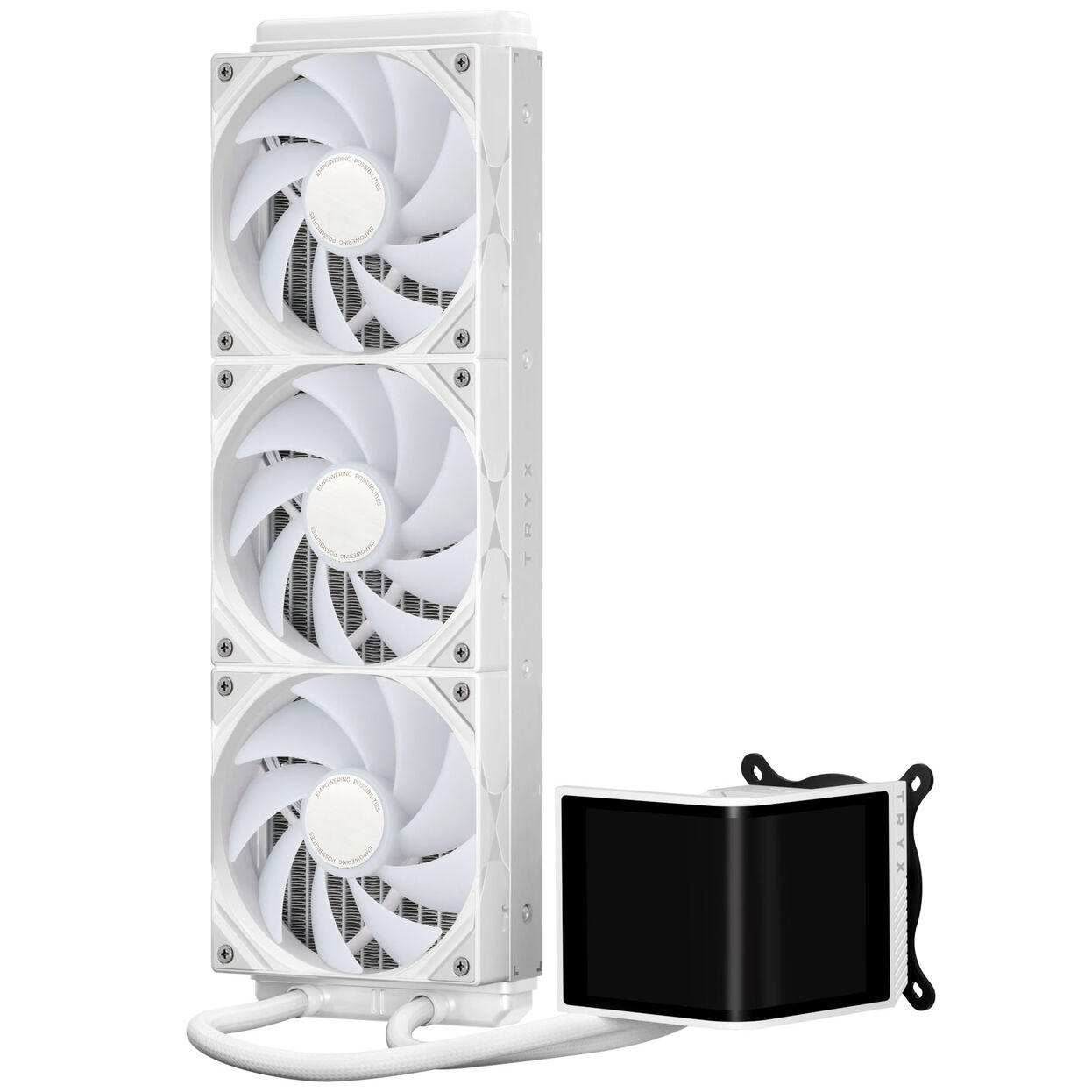 TRYX PANORAMA SE ARGB 360 All-in-One Liquid Cooler, 3D-AMOLED Display ...