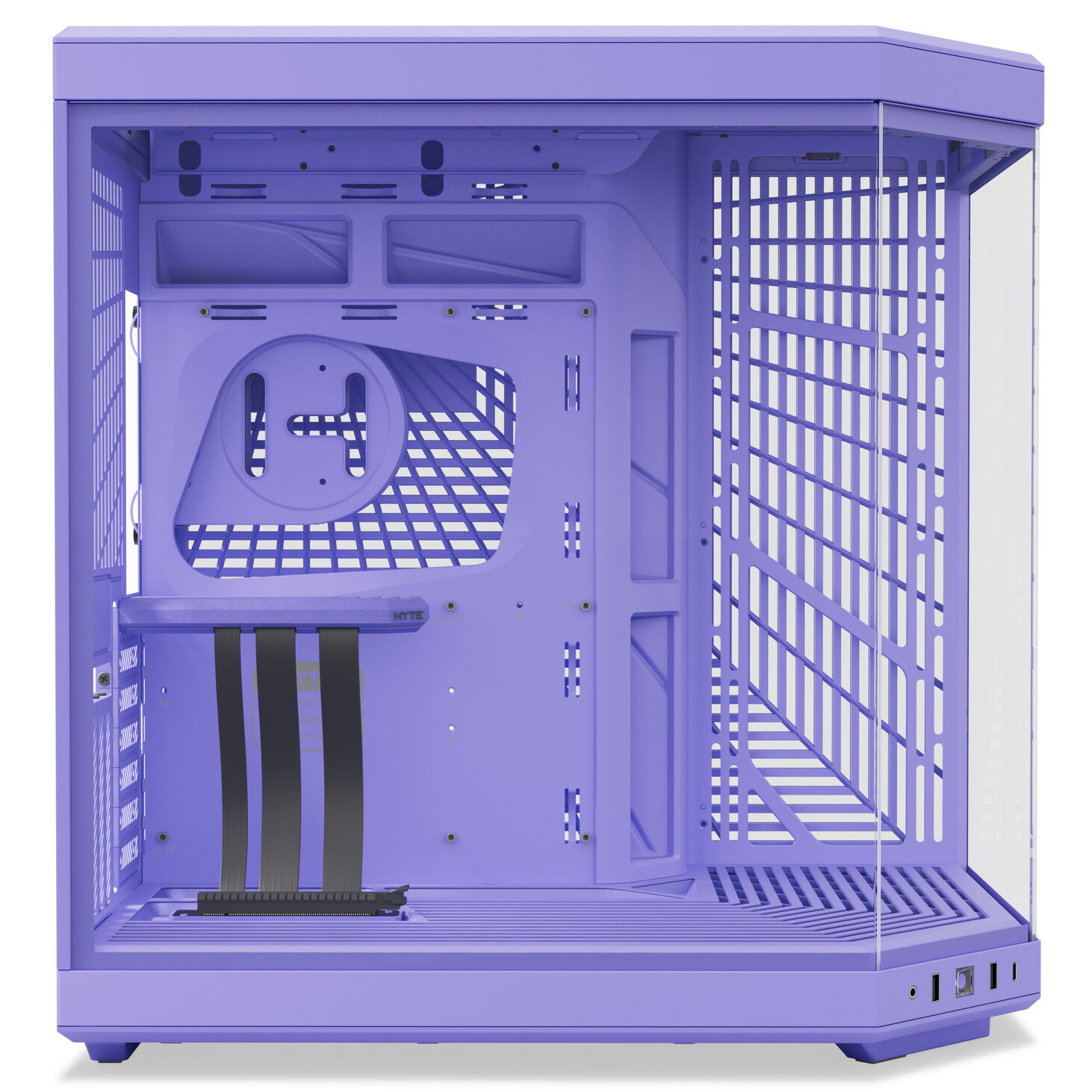 Hyte Y70 PC Case, Mid Tower, Tempered Glass - Taro Milk