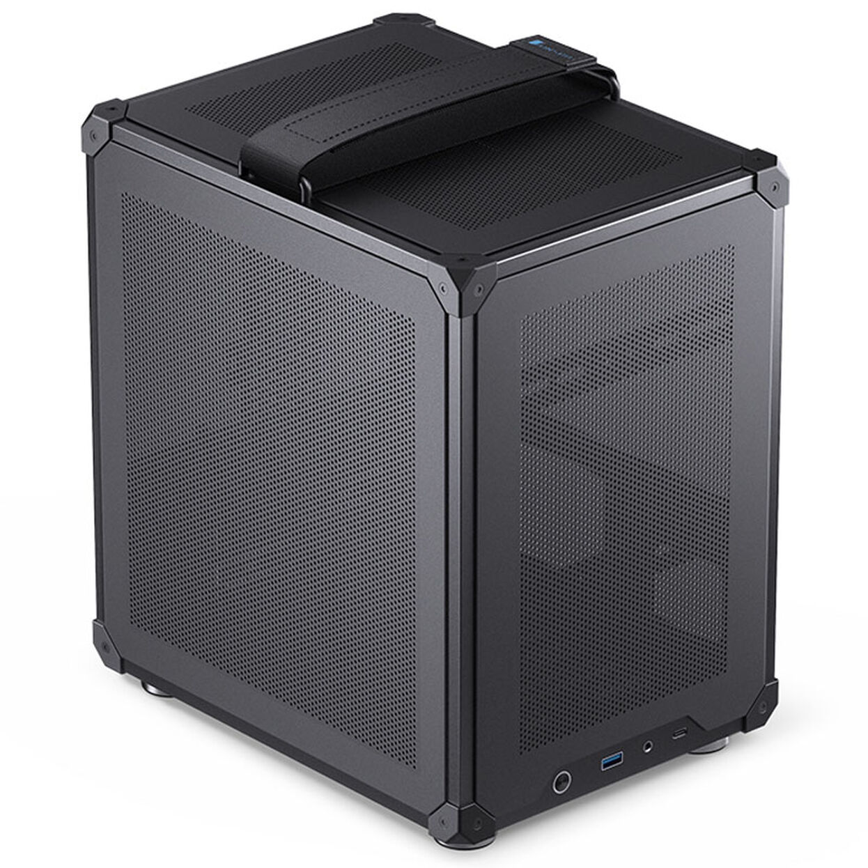 Jonsbo C6 PC Case, Mini Tower, Micro ATX, with carrying handle - black