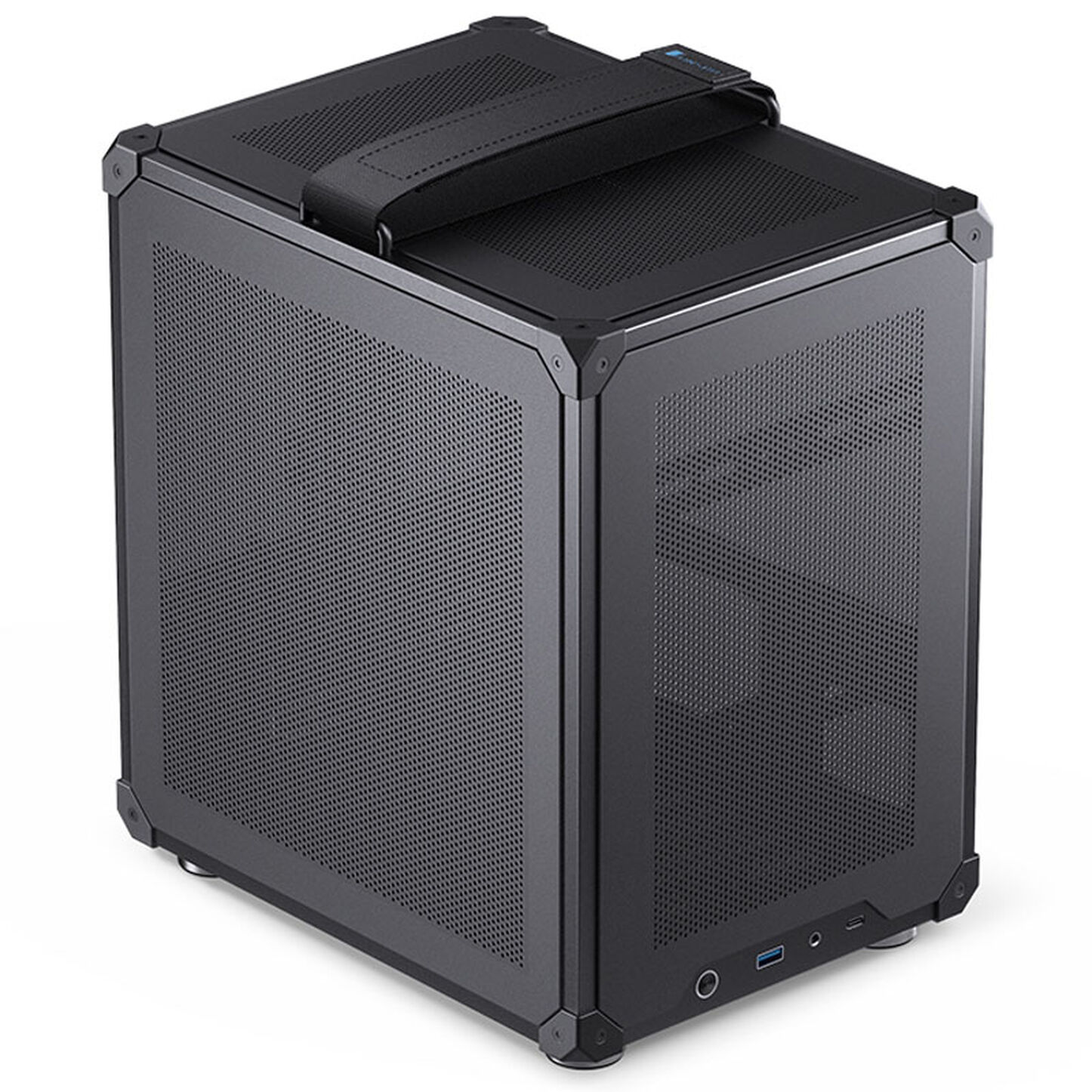 Jonsbo C6 PC Case, Mini Tower, Micro ATX, with carrying handle - black