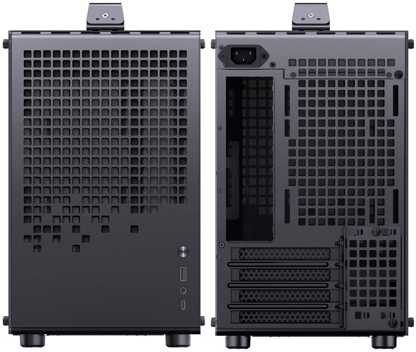 Jonsplus Z20 Micro-ATX case, with carrying handle - black