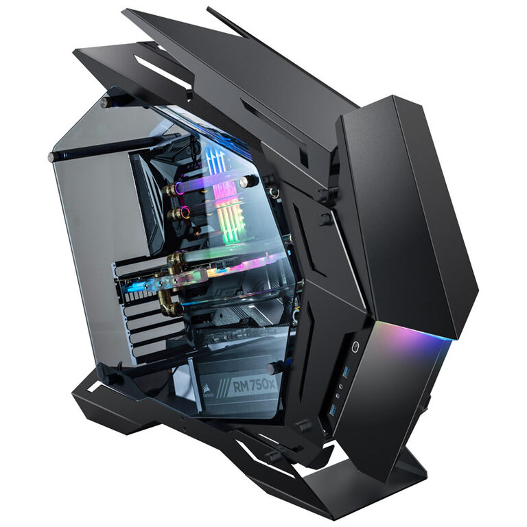 Jonsbo MOD3 Full Tower Showcase, Tempered Glass - black